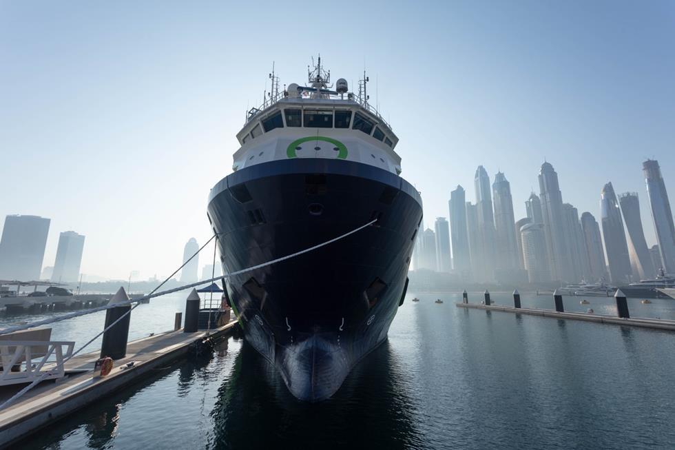 Pioneering ammonia-powered ship shows off a greener future for shipping at Cop28 | News ...